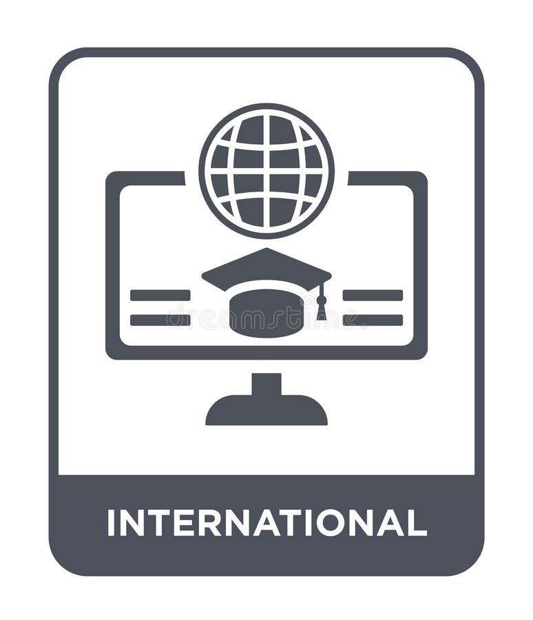 International Law Icon in Trendy Design Style. International Law Icon ...