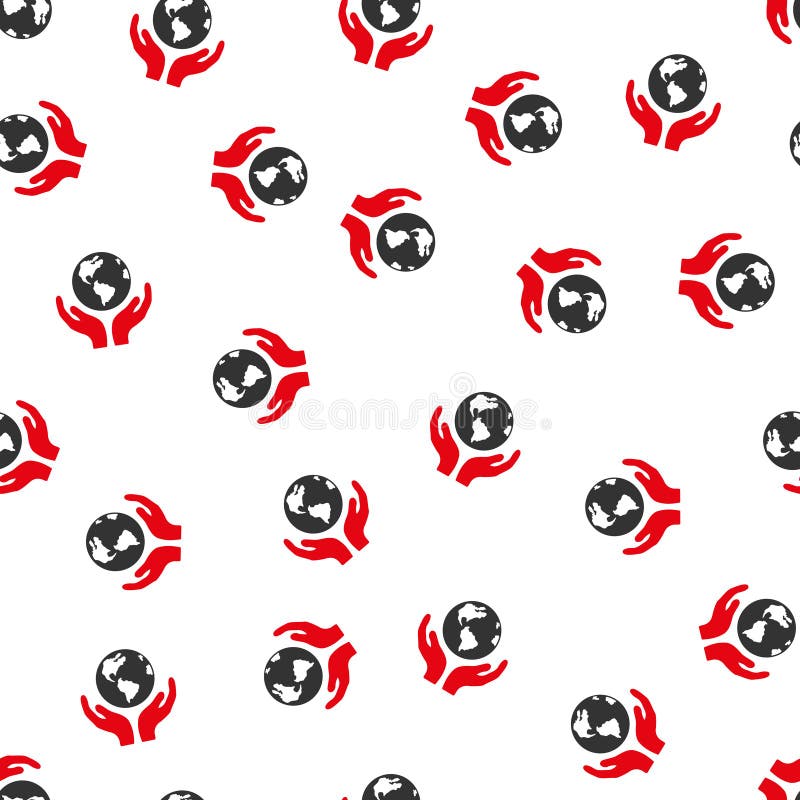 International Insurance Flat Vector Seamless Pattern Stock Vector ...