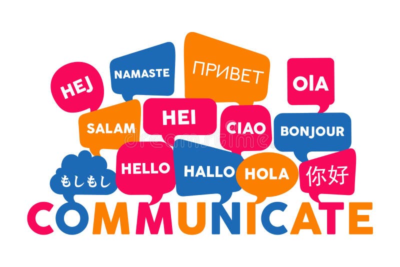 International Language Communication Concept Stock Vector ...