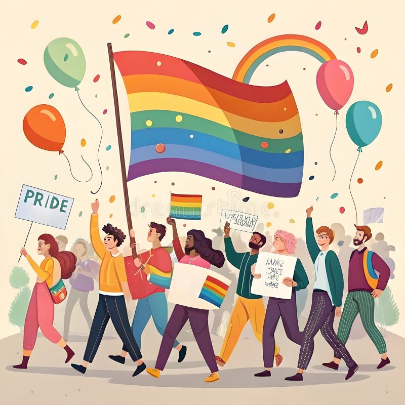 International LGBT and Pride Day . Stock Illustration - Illustration of ...