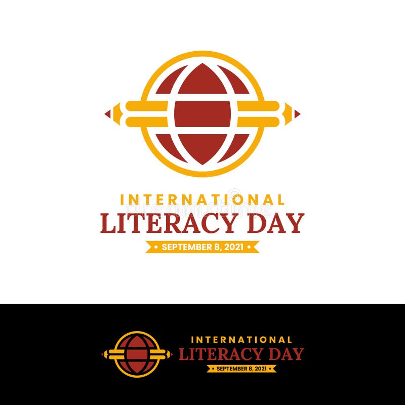 International Literacy Day Logo Design Template Stock Vector ...