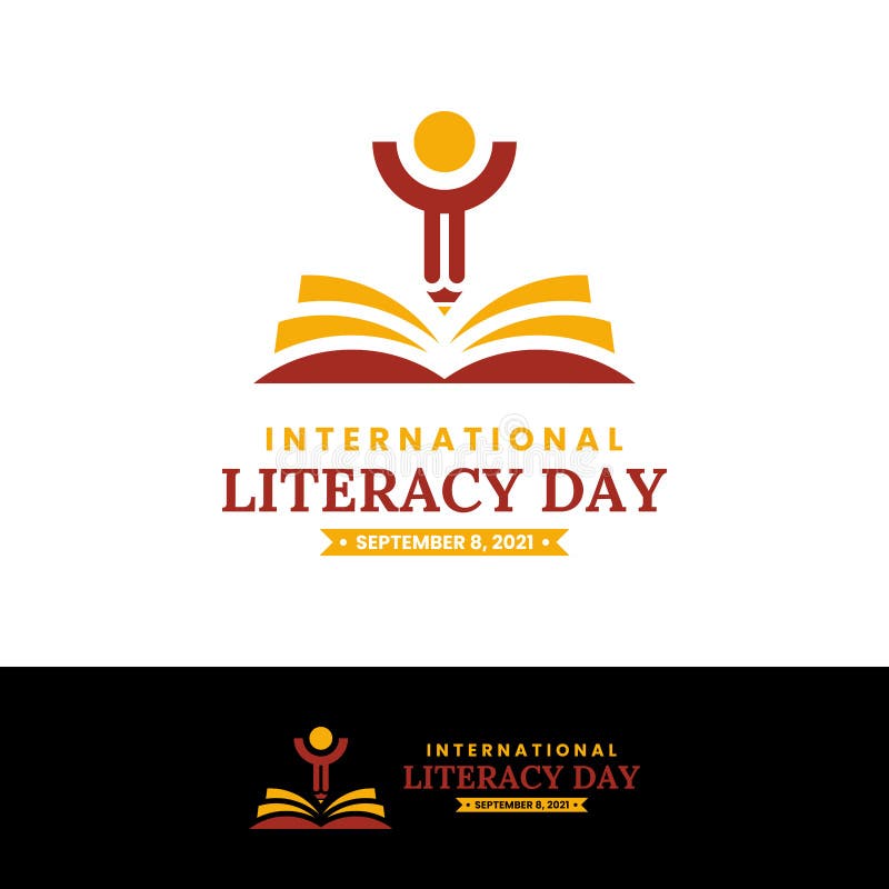 International Literacy Day Logo Design Template Stock Vector ...