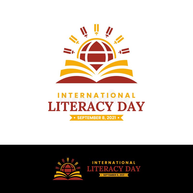 International Literacy Day Logo Design Template Stock Vector ...