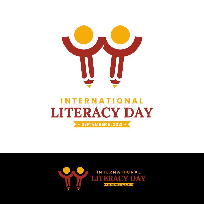 International Literacy Day Logo Design Template Stock Vector ...