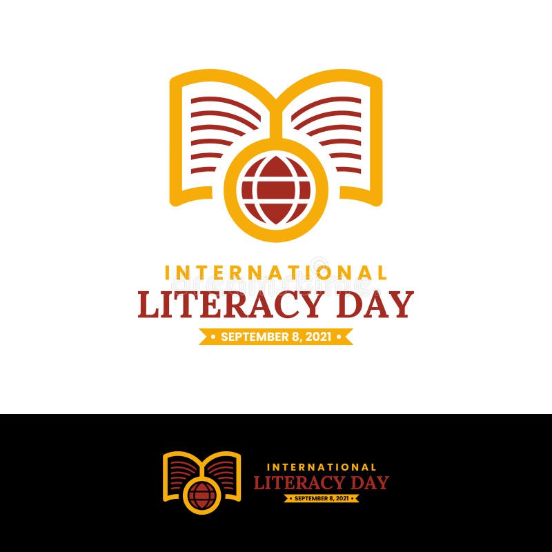International Literacy Day Logo Design Template Stock Vector ...