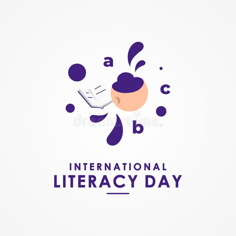 International Literacy Day Vector Design Illustration Stock Vector ...