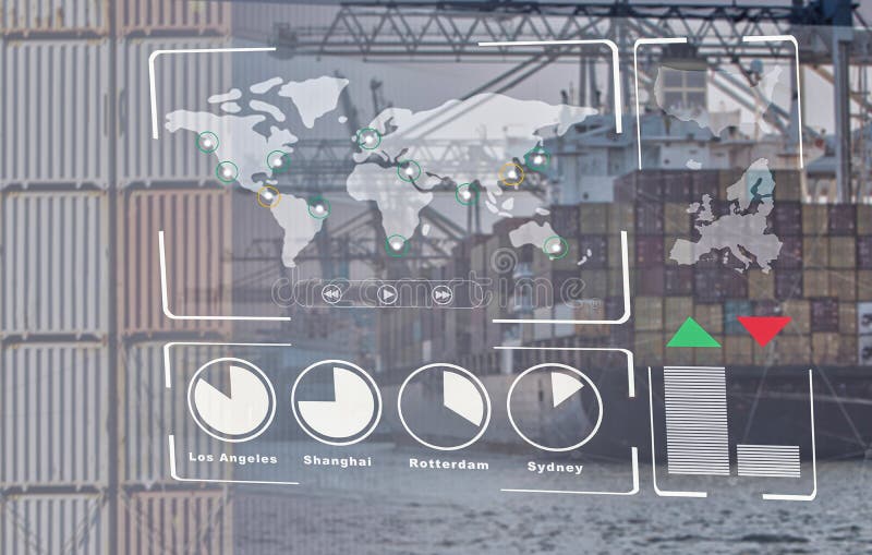 International Maritime Shipping Stock Image - Image of business, export ...