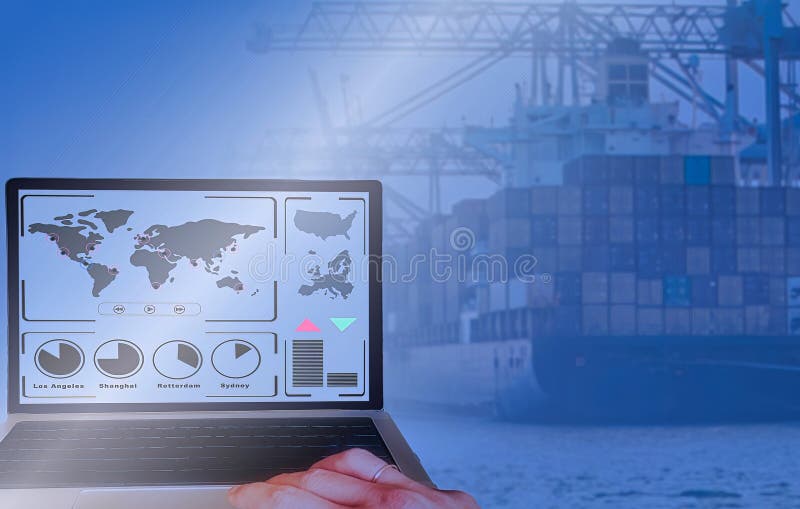 International Maritime Shipping Stock Image - Image of business, global ...