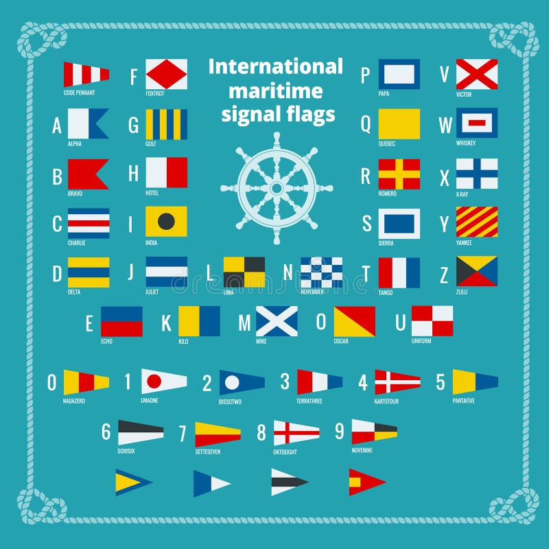 International Maritime Signal Flags. Sea Alphabet. Flat Vector ... International Maritime Signal Flags. Sea Alphabet. Flat Vector ...