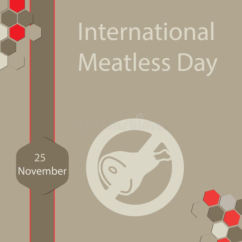 International Meatless Day. Stock Vector - Illustration of green ...
