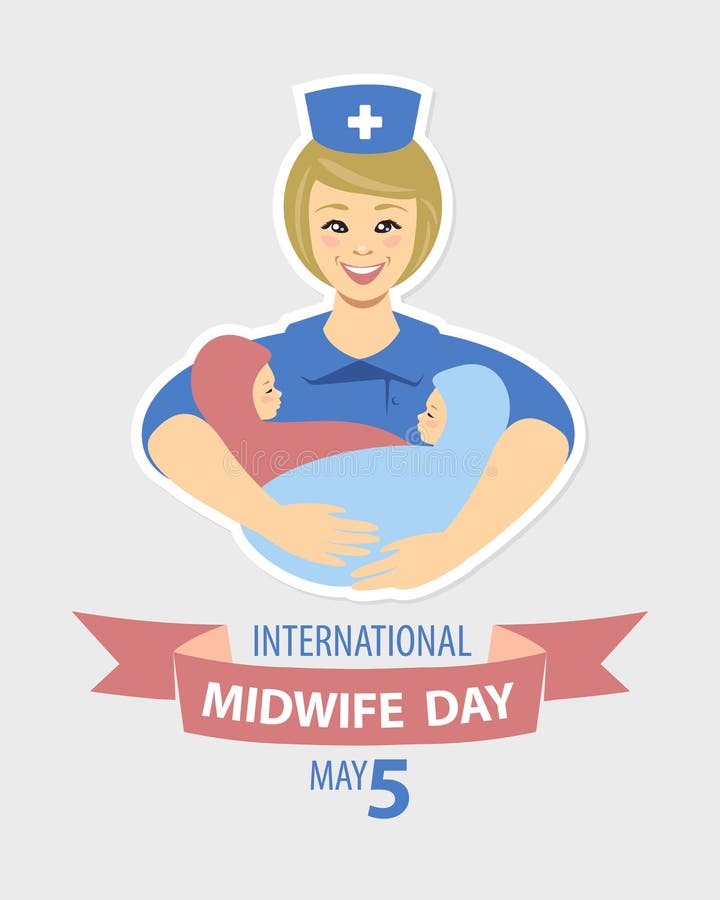 International Midwife Day. May 5 Stock Vector - Illustration of card ...