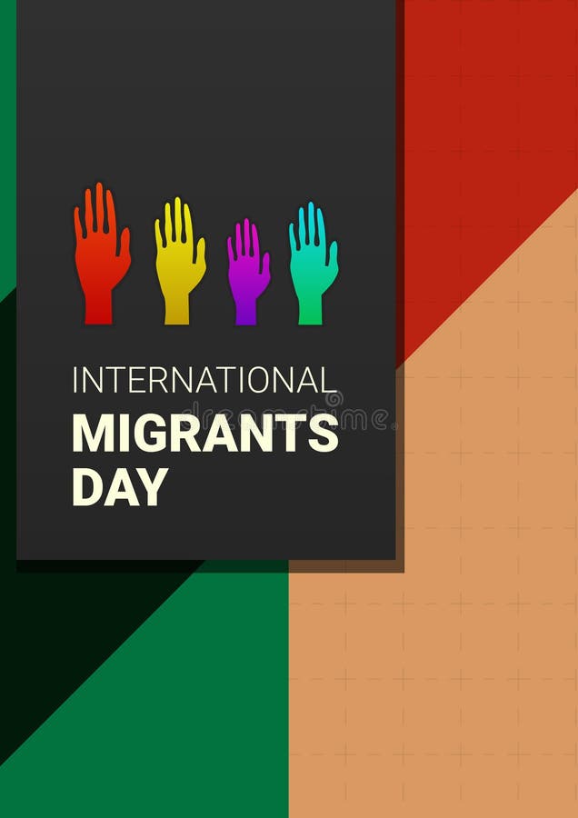 International Migrants Day. Abstract Concept Design Template for Banner ...