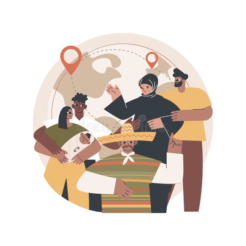 International Migration Abstract Concept Vector Illustration. Stock ...