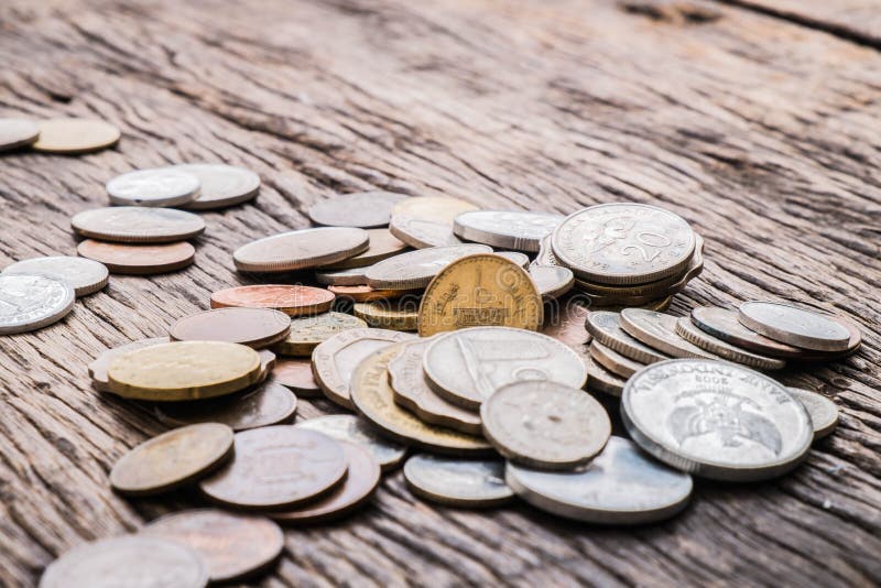 International mixed coins stock image. Image of business - 43954163