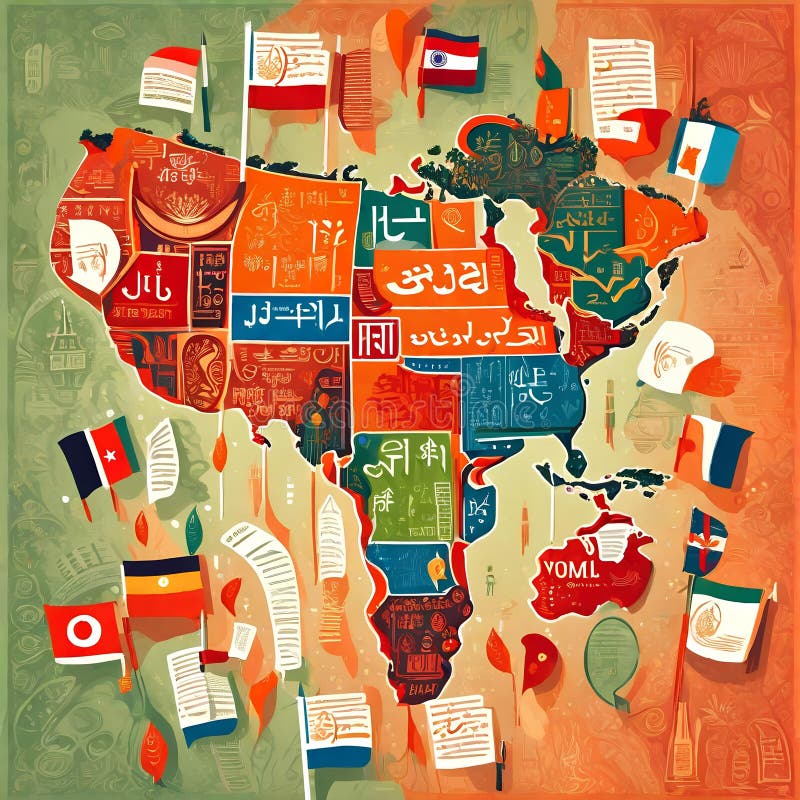 International Mother Language Day Background Stock Illustration ...