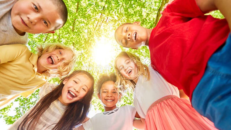 International Multicultural Group of Children Stock Photo - Image of ...