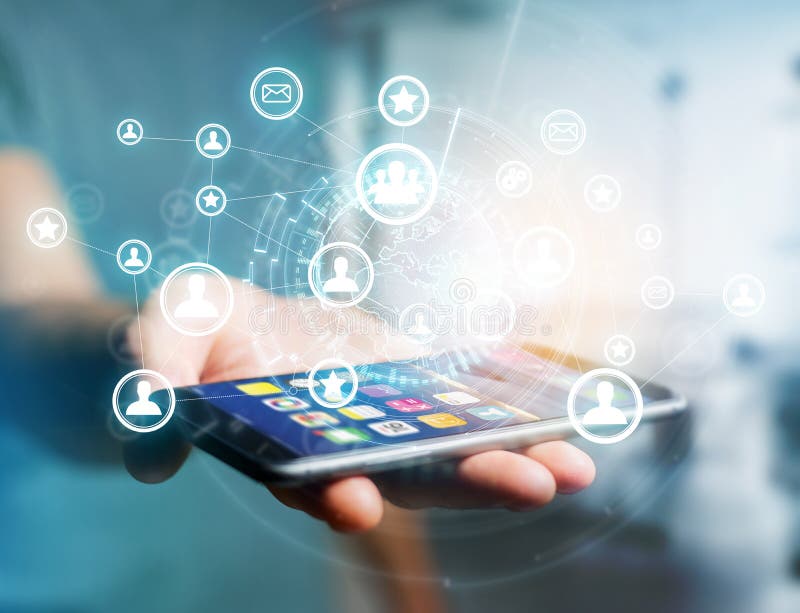 International Network Displayed on a Futuristic Interface with G Stock ...