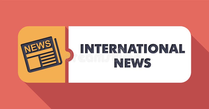 International News Concept in Flat Design. Stock Illustration ...