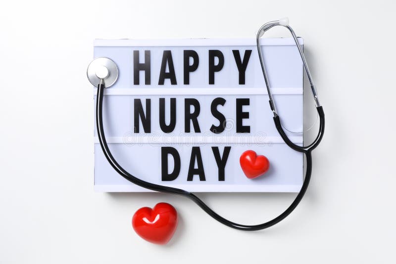 International Nurses Day - 12 May, Top View Stock Photo - Image of text ...