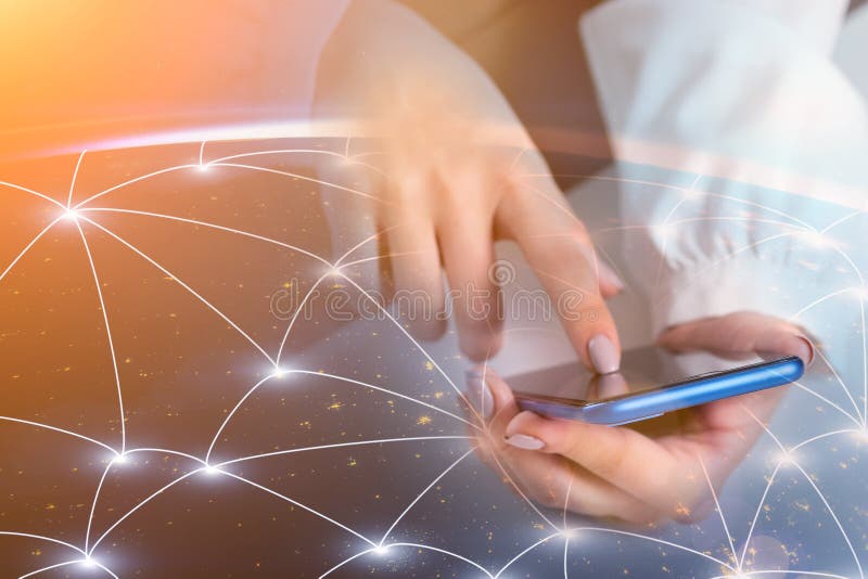 International Online Support Concept,Customer Service Operator Woman ...