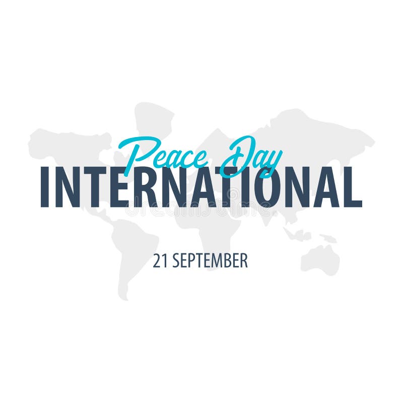 International Peace Day Logo or Emblem. 21 September. Vector ...