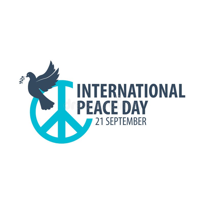 International Peace Day Logo or Emblem. 21 September. Vector ...