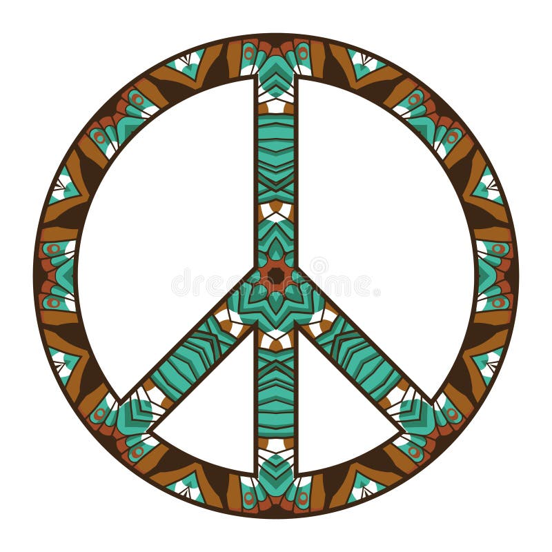 International Peace Symbol on White. Peace Concept. Stock Vector ...