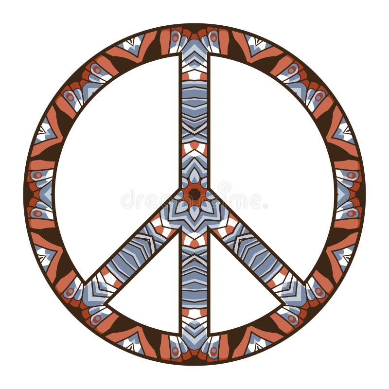 International Peace Symbol on White. Peace Concept. Stock Vector ...