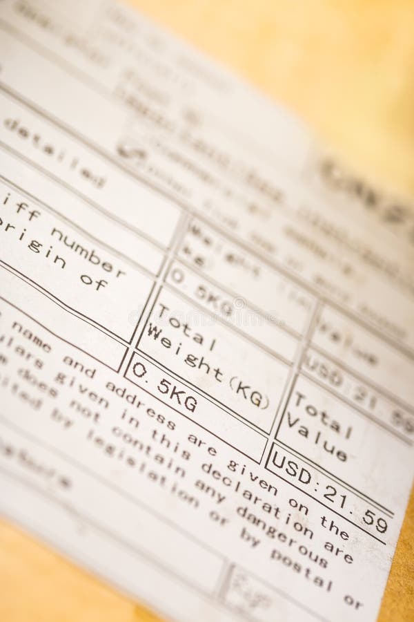 International Post Envelope Parcel Cover Stock Photo - Image of post ...