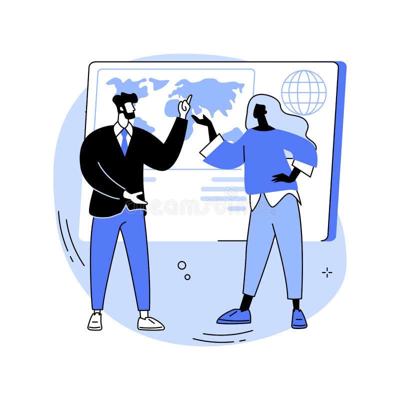 International Relations Isolated Cartoon Vector Illustrations. Stock ...