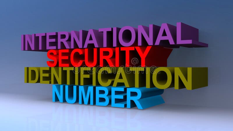 International Security Identification Number Stock Illustration ...