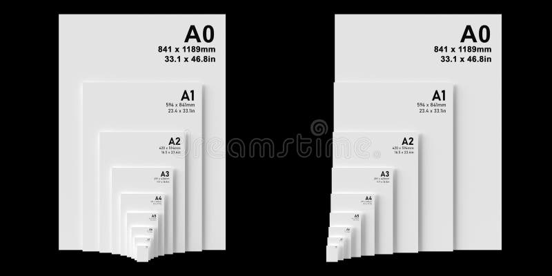 International a Series Paper Size Formats from A0 To A8. Stock ... International a Series Paper Size Formats from A0 To A8. Stock ...
