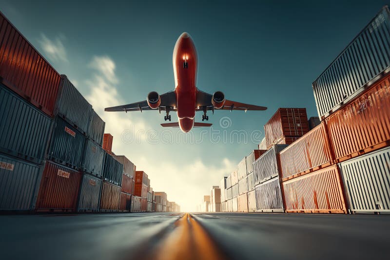 International Shipping Illustration, AI Generated Stock Illustration ...