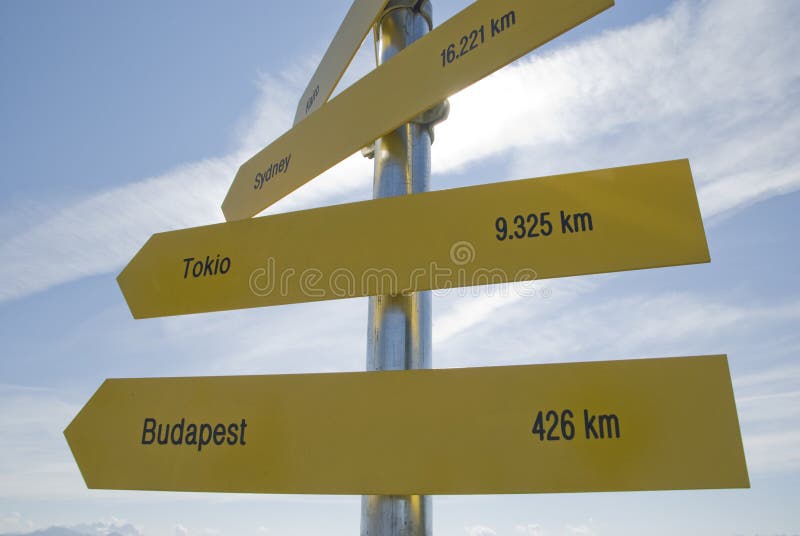 International signposts stock photo. Image of distances - 21440354