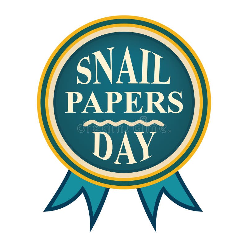 International Snail Papers Day Stock Vector - Illustration of design ...