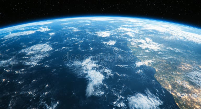 The International Space Station Orbits the Earth with Its Solar Panels ...