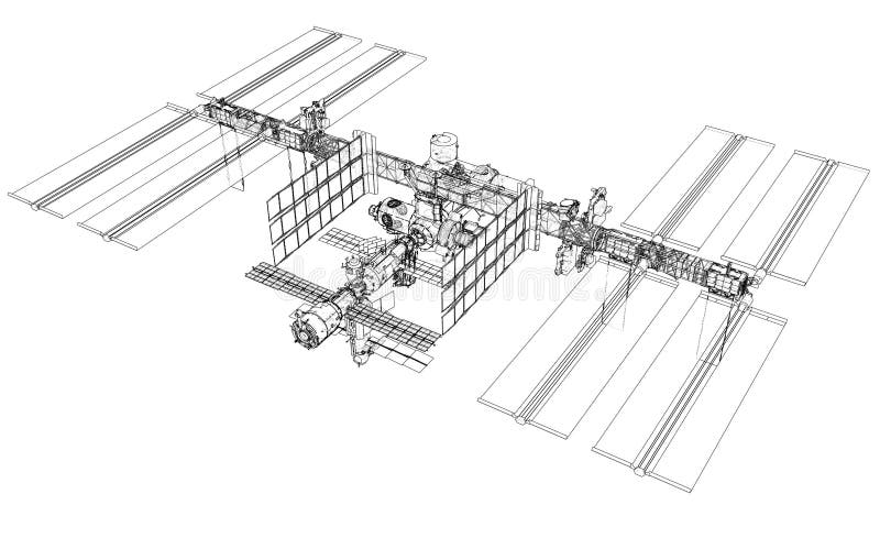Space Station Blueprint Stock Illustrations – 974 Space Station ...