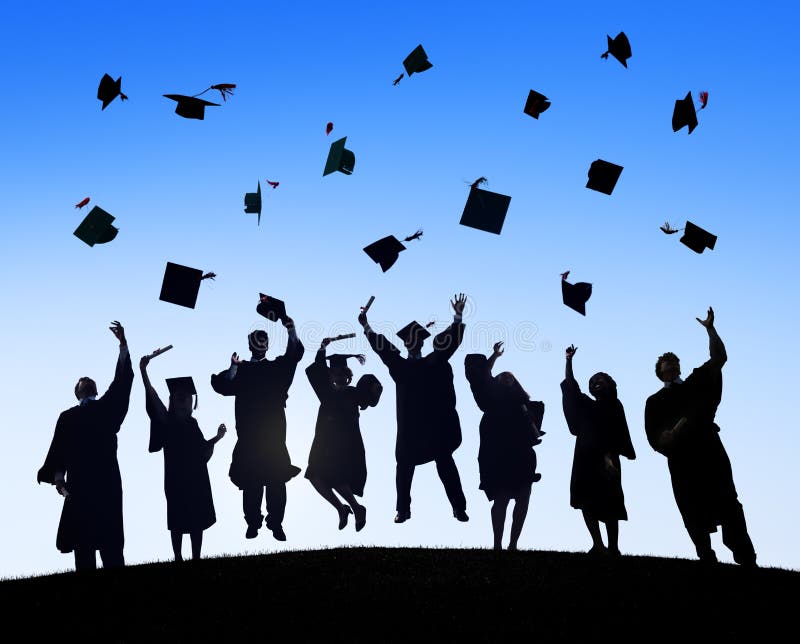 International Students Celebrating Graduation Stock Image - Image of ...