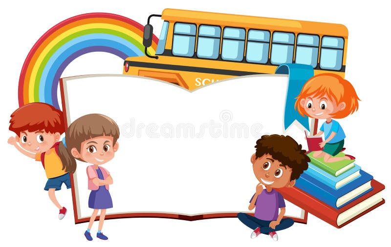 An International Students Frame Stock Vector - Illustration of cartoon ...