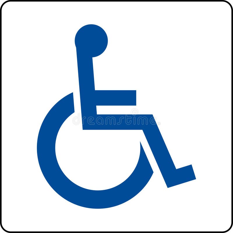 International Symbol of Accessibility Sign on White Background Stock ...