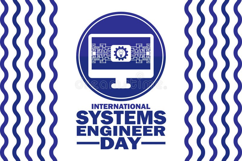 International Systems Engineer Day Stock Vector - Illustration of ...