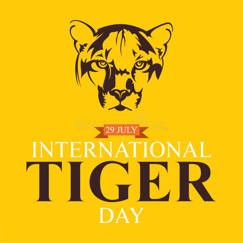 International Tiger Day Poster Design Stock Vector - Illustration of ...