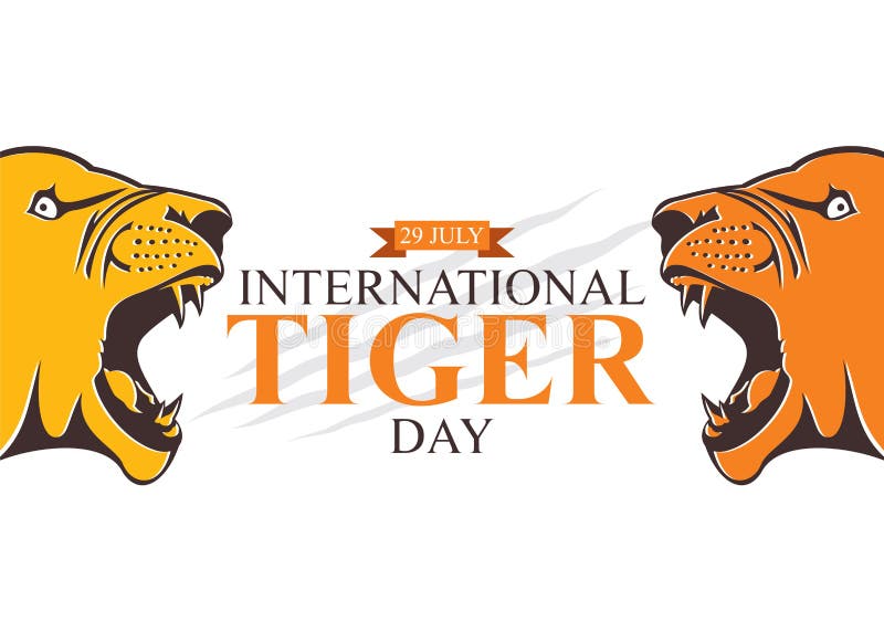 International Tiger Day Poster Design Stock Vector - Illustration of ...