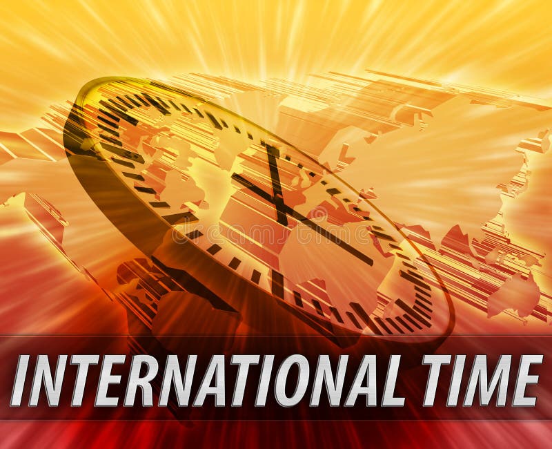 International Time Management Background Stock Illustration ...