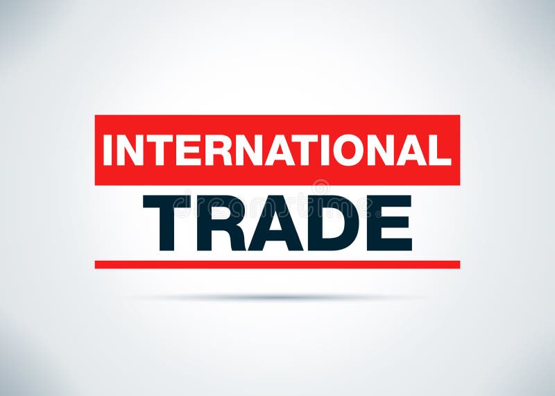 International Trade Abstract Flat Background Design Illustration Stock ...