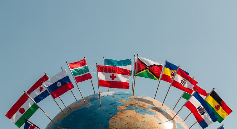 International Unity: a World of Flags Stock Illustration - Illustration ...