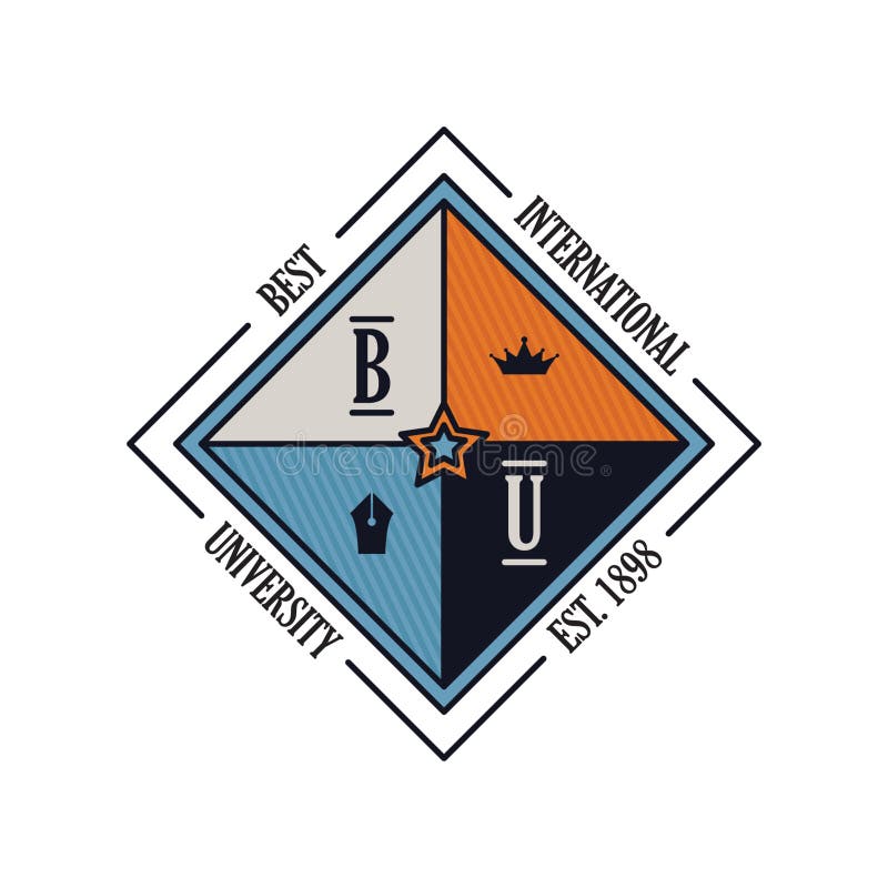International University Logo Element. Vector Illustration Decorative ...