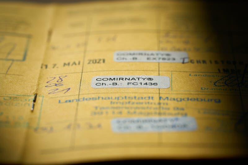 International Vaccination Card with Proof of Vaccinations Editorial ... International Vaccination Card with Proof of Vaccinations Editorial ...