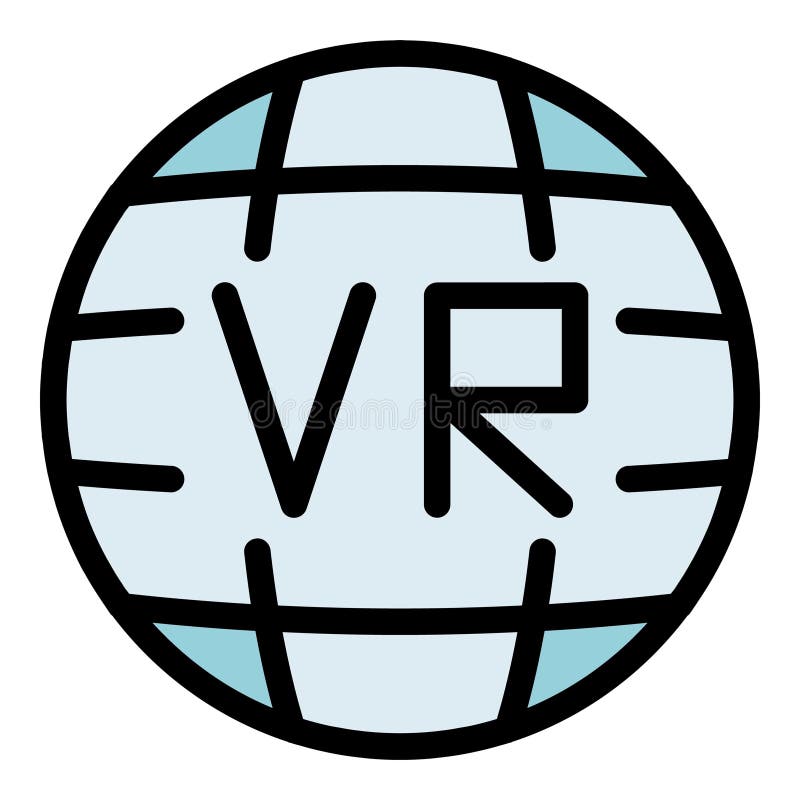 International Vr Tour Icon Vector Flat Stock Vector - Illustration of ...