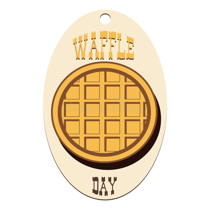 International Waffle Day stock vector. Illustration of breakfast ...